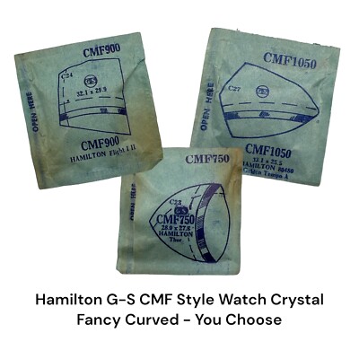 Hamilton Watch Crystal x 1 G-S CMF Style Fancy Curved Odd Shaped YOUR ...
