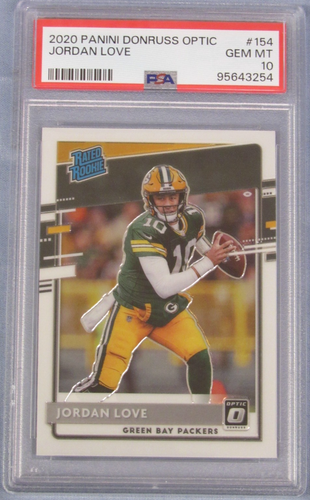 2020 Panini Donruss Optic #154 Jordan Love RC Rookie Card PSA 10 GEM ...