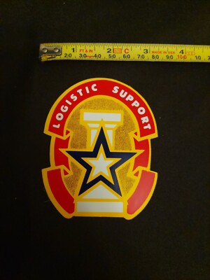 Vintage Militaria Decal Sticker - Logistic Support US Navy USN Military ...