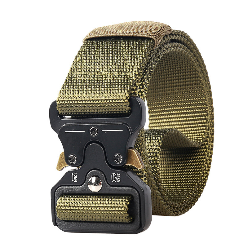 Men's Tactical Belt, 1.5 Inches Heavy Duty Military Style Buckle Belt ...