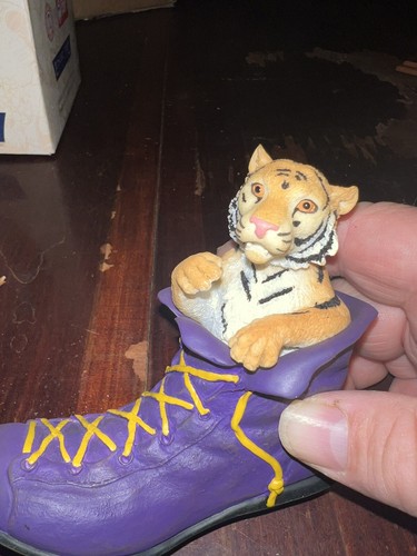 LSU Tigers mascot in a boot figurine rare | eBay