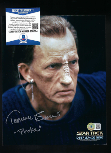 Terrence Evans signed 8x10 photograph BAS Authenticated Star Trek DS9 ...