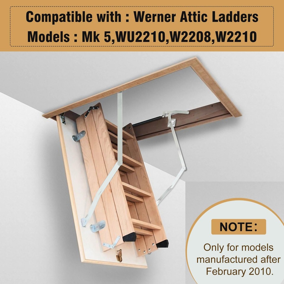Attic Ladders Hinge Arms Compatible with Werner Mk5 W2210 2010-UP ...