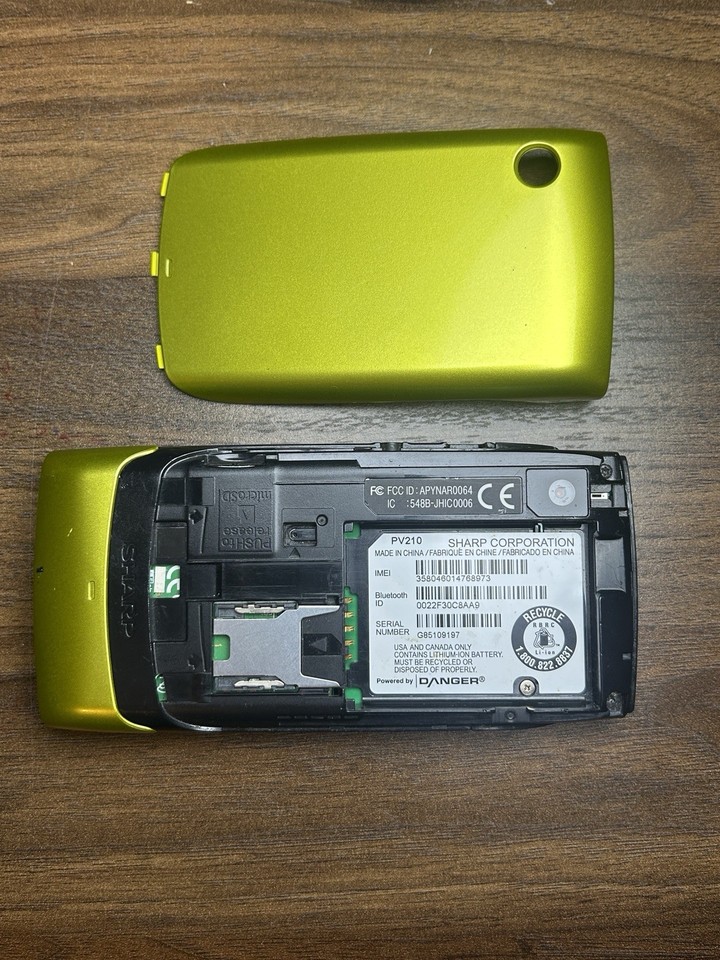 T-Mobile Sidekick Green Slider Cell Phone 2008 Untested Needs Battery ...