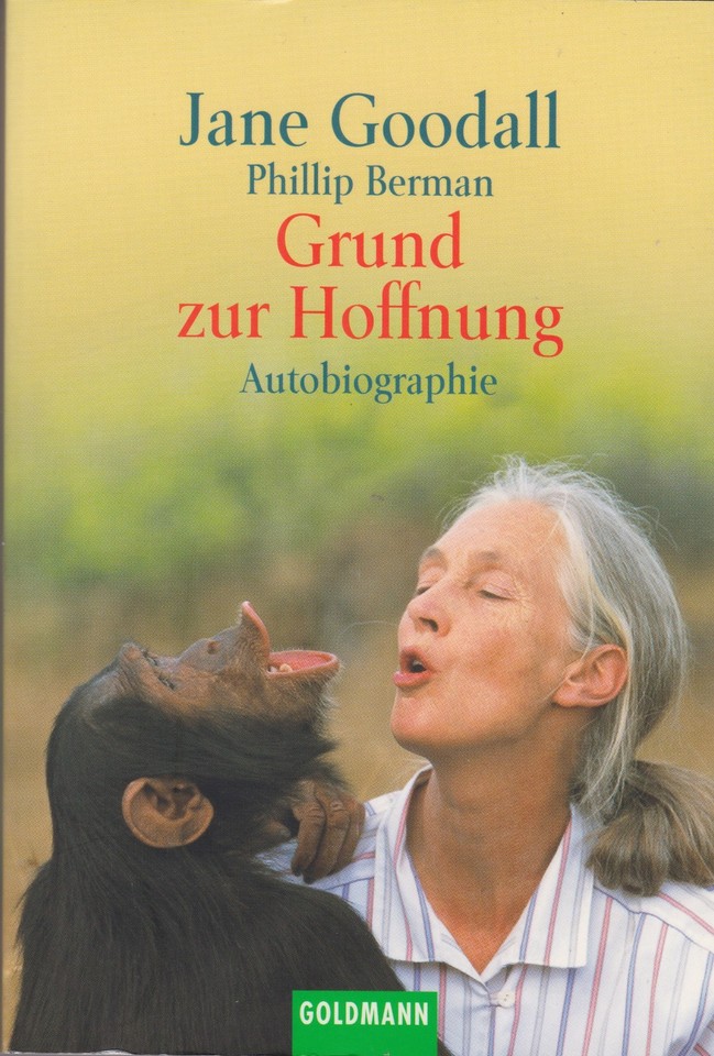Jane GOODALL (1934-2025) orig sign BUCH BOOK AUTOBIOGRAPHIE/ autograph ...