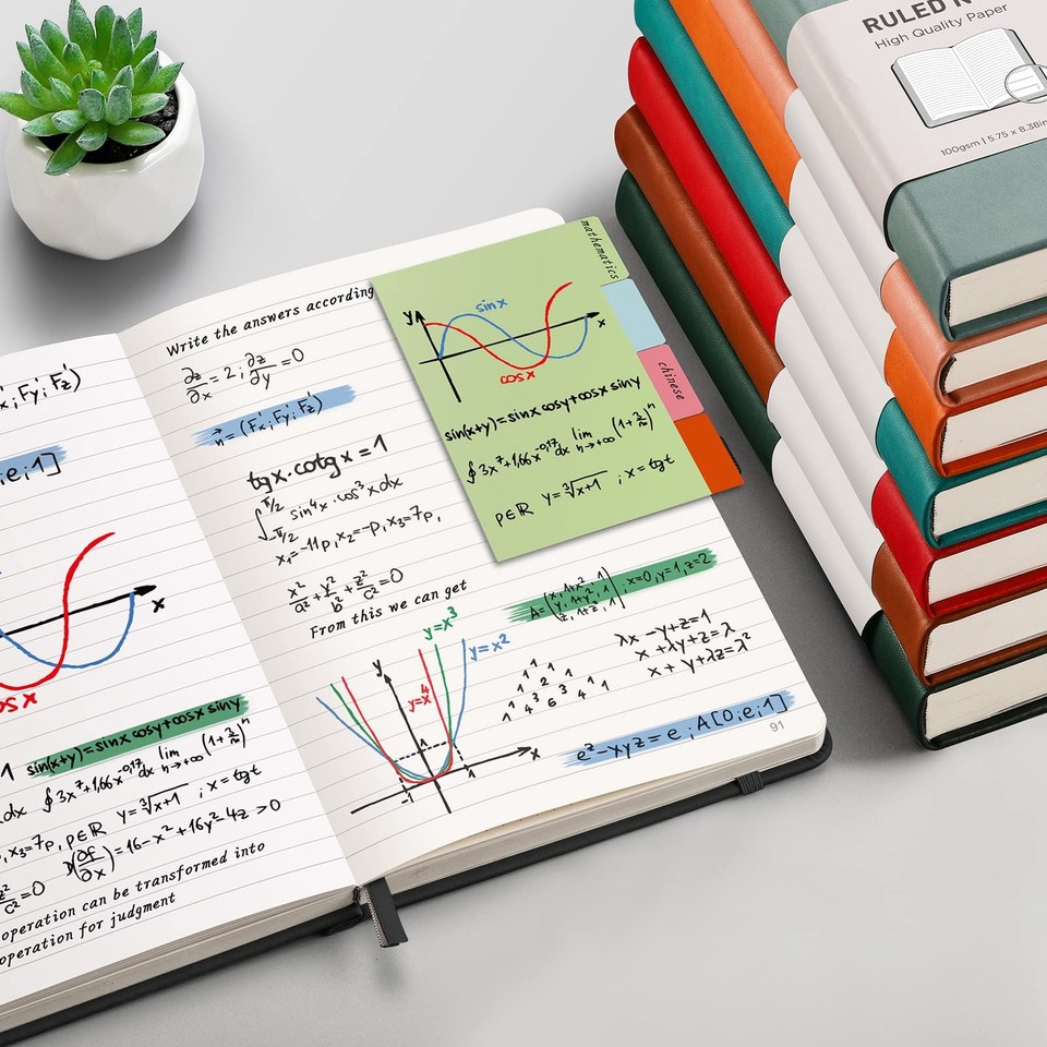 RETTACY Lined Journal Notebook A5 Note Book Hardcover Notepad 192 ...