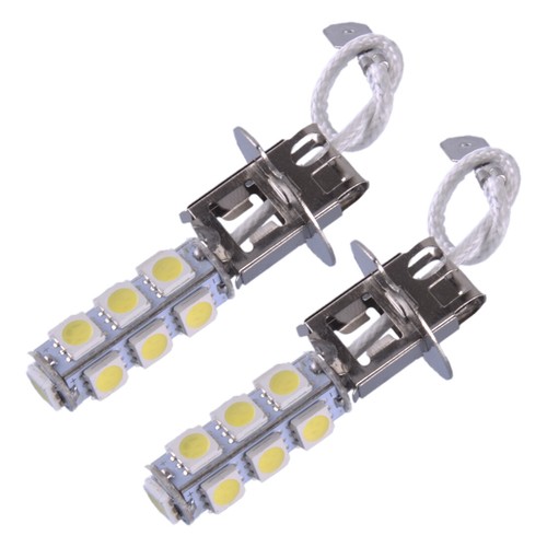 2x H3 LED 12V Motorcycle Car Headlight Fog Lamp Flashlight Torch Head ...