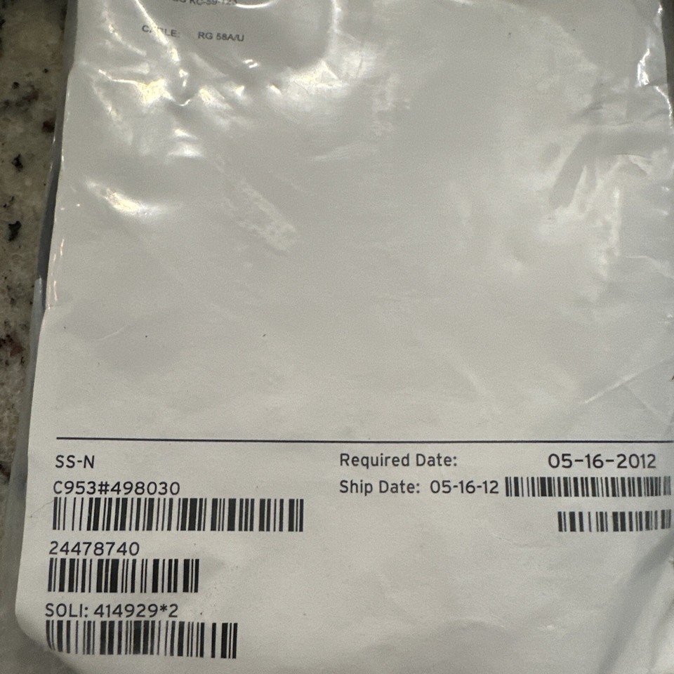 NEW SEL SEL-C953 Coaxial Cable for IRIG-B Distribution; C953-003 3 Feet ...