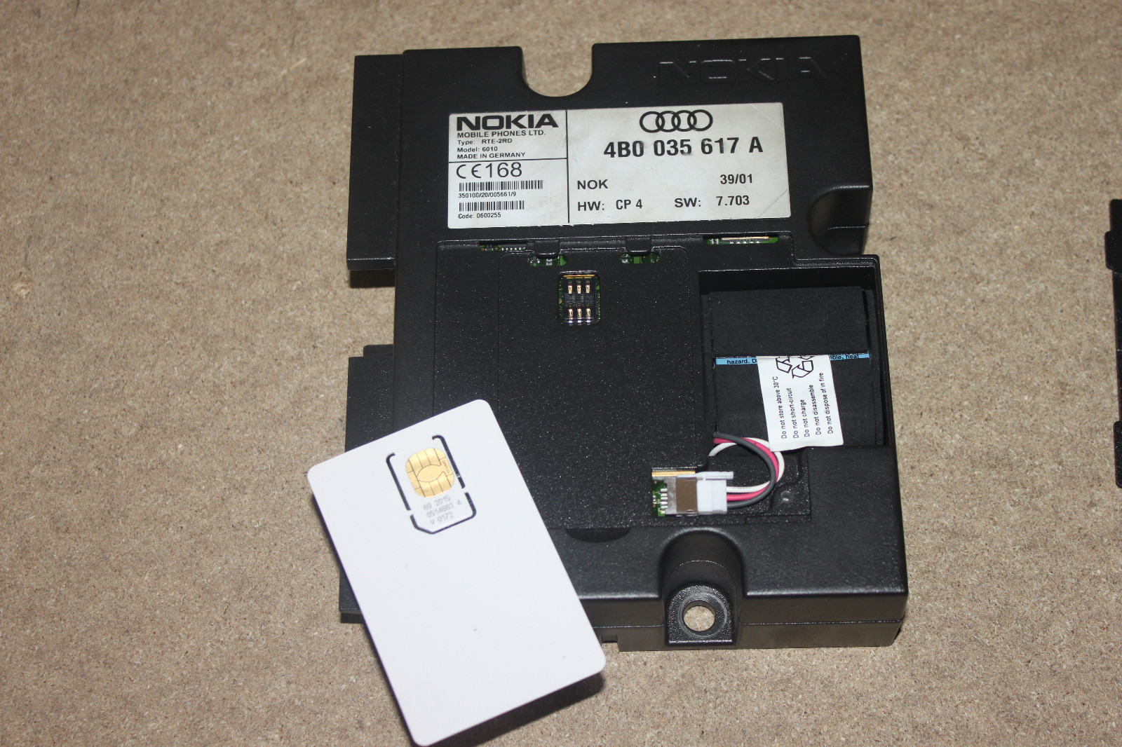 Telematik Steuergerät 4B0035617A Nokia Lieferumfang s.Bilder *AUDI A6 ...