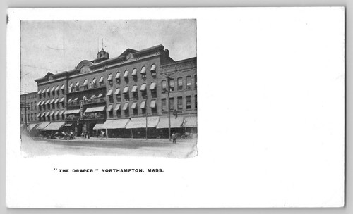 The Draper Hotel Northampton MA Massachusetts Vtg Antique Postcard ...