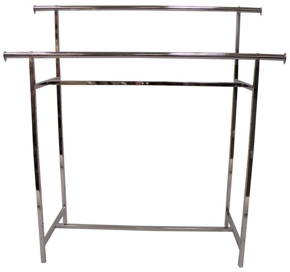 Two BARS adjustable Clothing Garment Racks Display Stand Rack RKR60 | eBay
