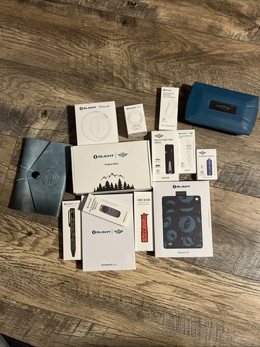 Olight and O Branded Lot- O'pen/Emergency Whistle/Olink/Exploit Mini ...