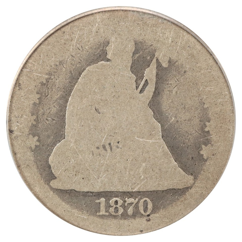 1870-CC 25C PCGS Fair 02 - Liberty Seated Quarter - Important, Rare CC ...