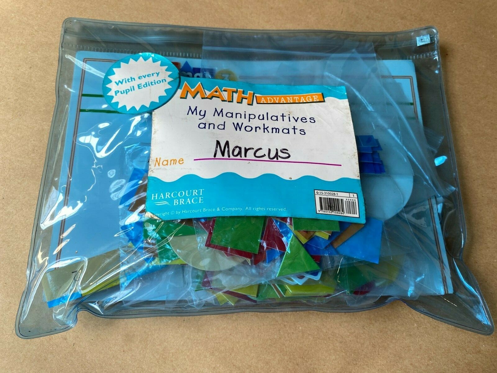 Harcourt Brace Math Advantage Student Manipulatives & Workmats ...