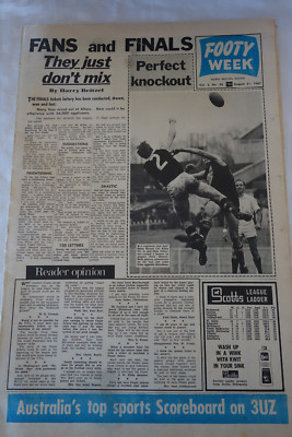 1967 FOOTY WEEK - AUGUST 21 - VOL3 NO.20 FOOTY NEWSPAPER | eBay