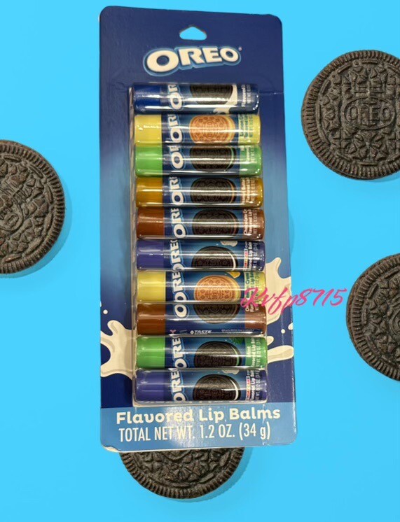 Lip Smacker Oreo Flavored 10 Pack Lip Balm NWT Oreo Mix Flavors ...