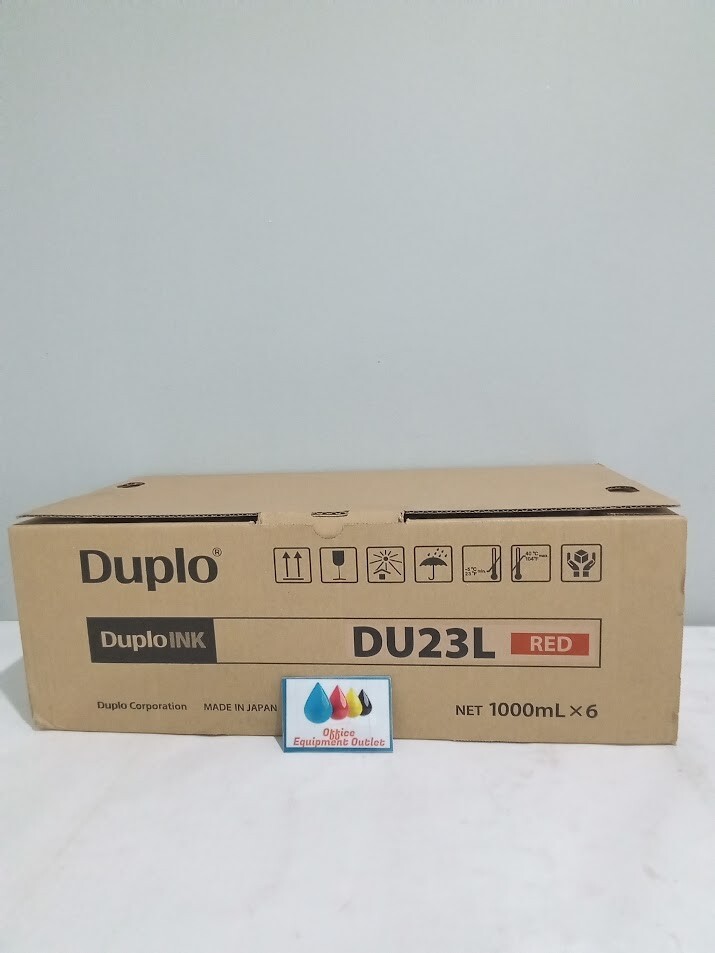 DUPLO DP-U950 DU23L Original INK RED 1000ML X6 Cartridge DP-J450,DP ...