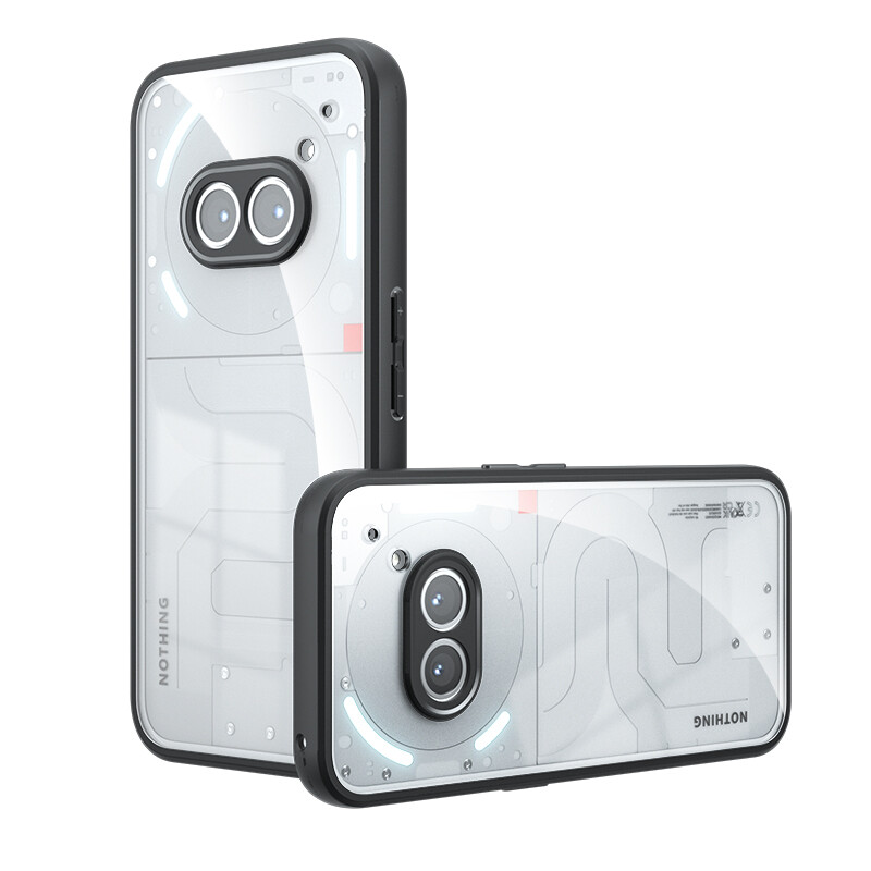 Slim Soft TPU Frame Clear Matte PC Back Case For Nothing Phone 3 3A Pro ...