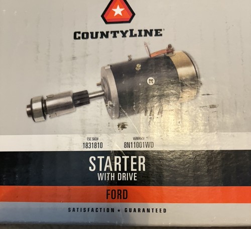 Starter & Drive Bendix Fits Ford Tractor 2N 8N 9N Shank Type, 6" Shaft ...