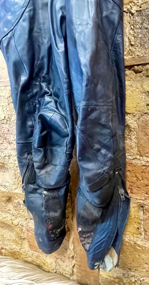 Ken Buckmaster Lewis Leathers Triumph Racing Suit + 1975 Certificate ...