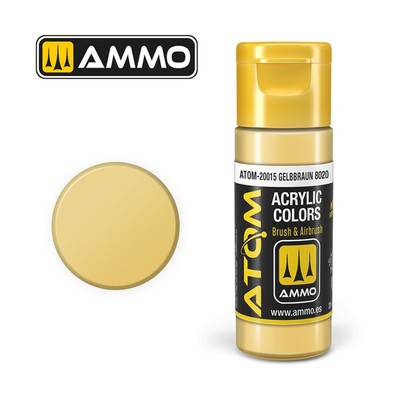 AMMO ATOM Acrylic Paint Gelbbraun 8020 New | eBay