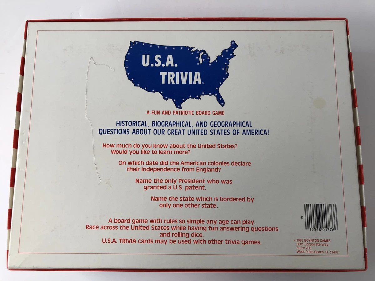 cheapest stores NEW Vintage 1985 Boynton Trivia Family Board Game USA ...