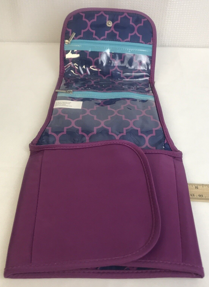 Travelon Jewelry Organizer Multi Folding Travel Weekend Bag Case Purple ...