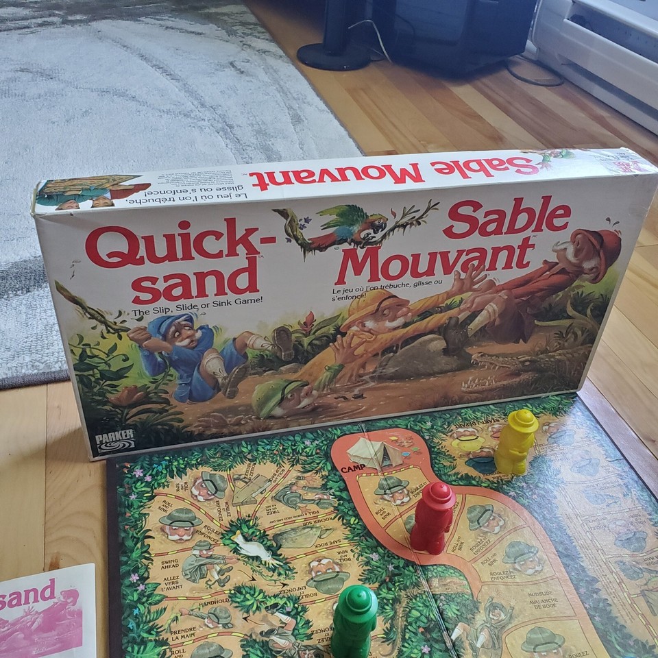 Vintage 1989 Quicksand Board Game 100% Complete with All Parts REPAIRED ...