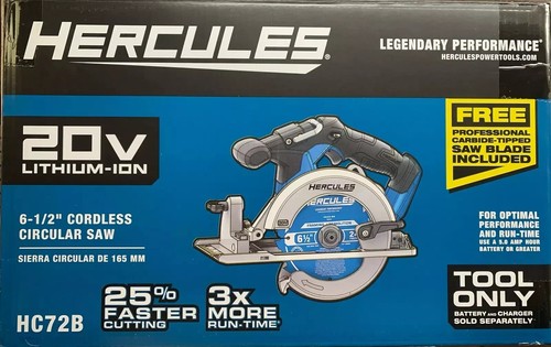Hercules 20V Cordless 6-1/2" Circular Saw Tool Only HC72B - 64984 for ...