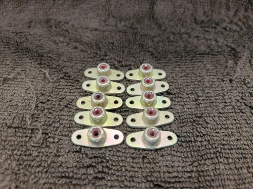 10 New CS #6 Steel 2 Leg Fiber Lock Anchor Nut P/N MS21049-06 (Old ...