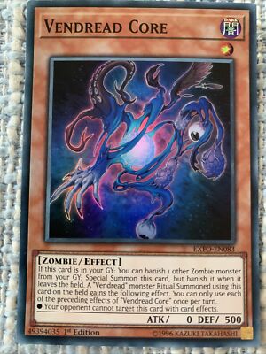 YuGiOh VENDREAD CORE Super Rare EXFO-EN083 1st Edition Mint | eBay ...