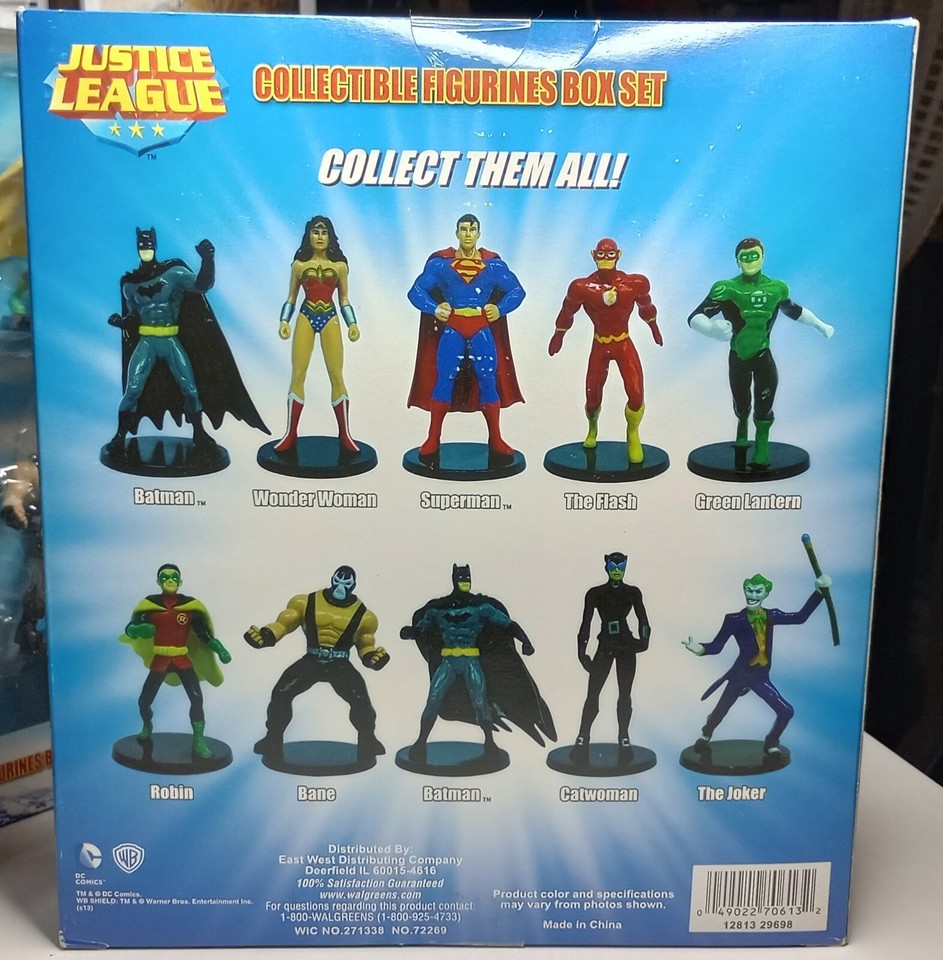 DC Comics Justice League Collectible Figurines Box Set Walgreens ...