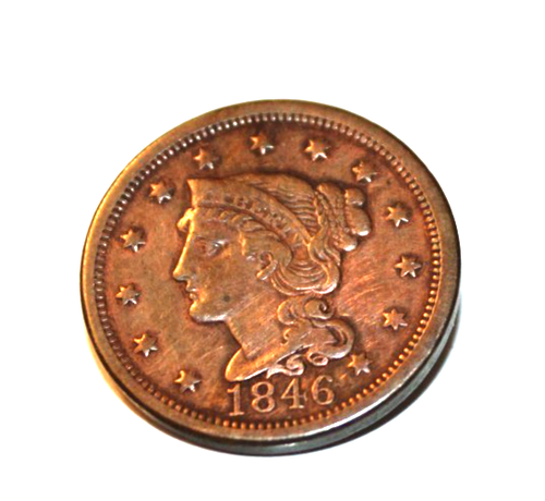 1846 Large Cent Liberty Head/ Braided Hair Cent | eBay