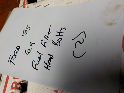 Fuel Filter Housing Heater&Fuel Bowl Cap For Ford 6.9 7.3 IDI Diesel ...