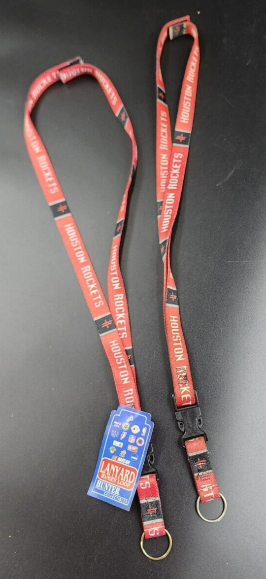 HOUSTON ROCKETS LANYARD DETACHABLE BUCKLE 1 NEW AND 1 USED VTG | eBay