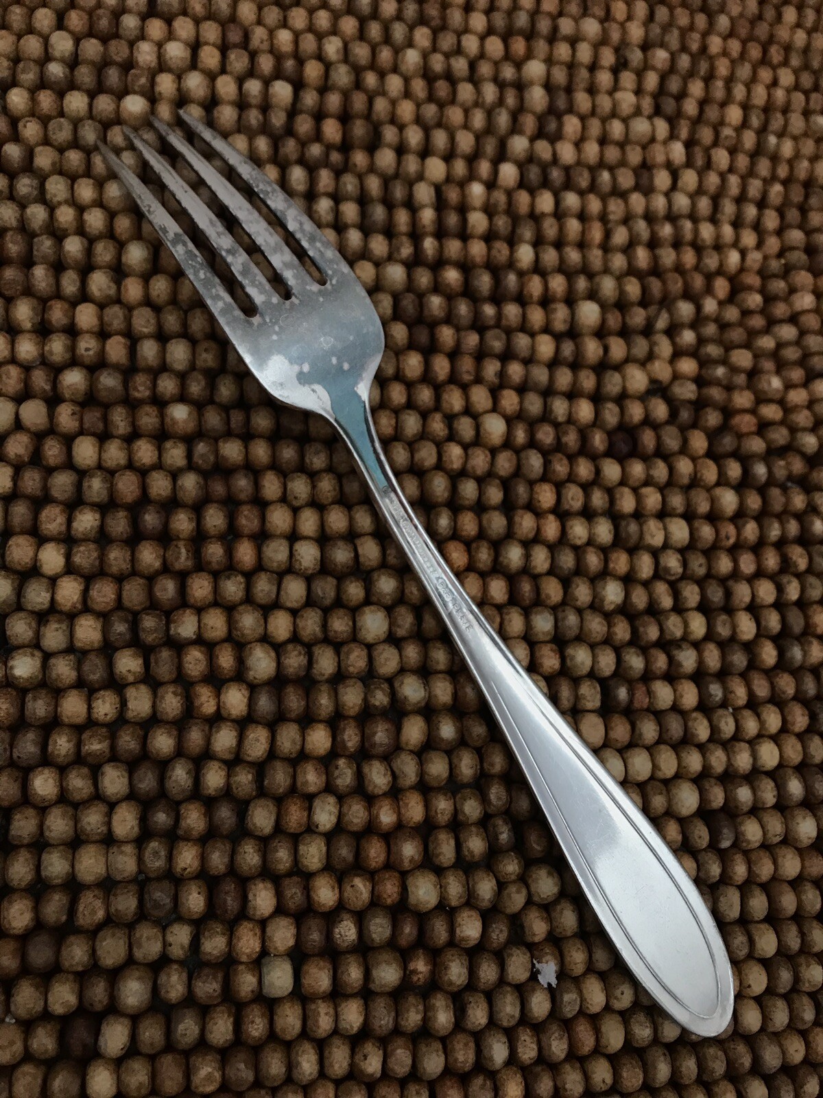 1921 ARDSLEY Oneida Par Silverplate Floral Pointed Tip DINNER FORK 7 3/ ...
