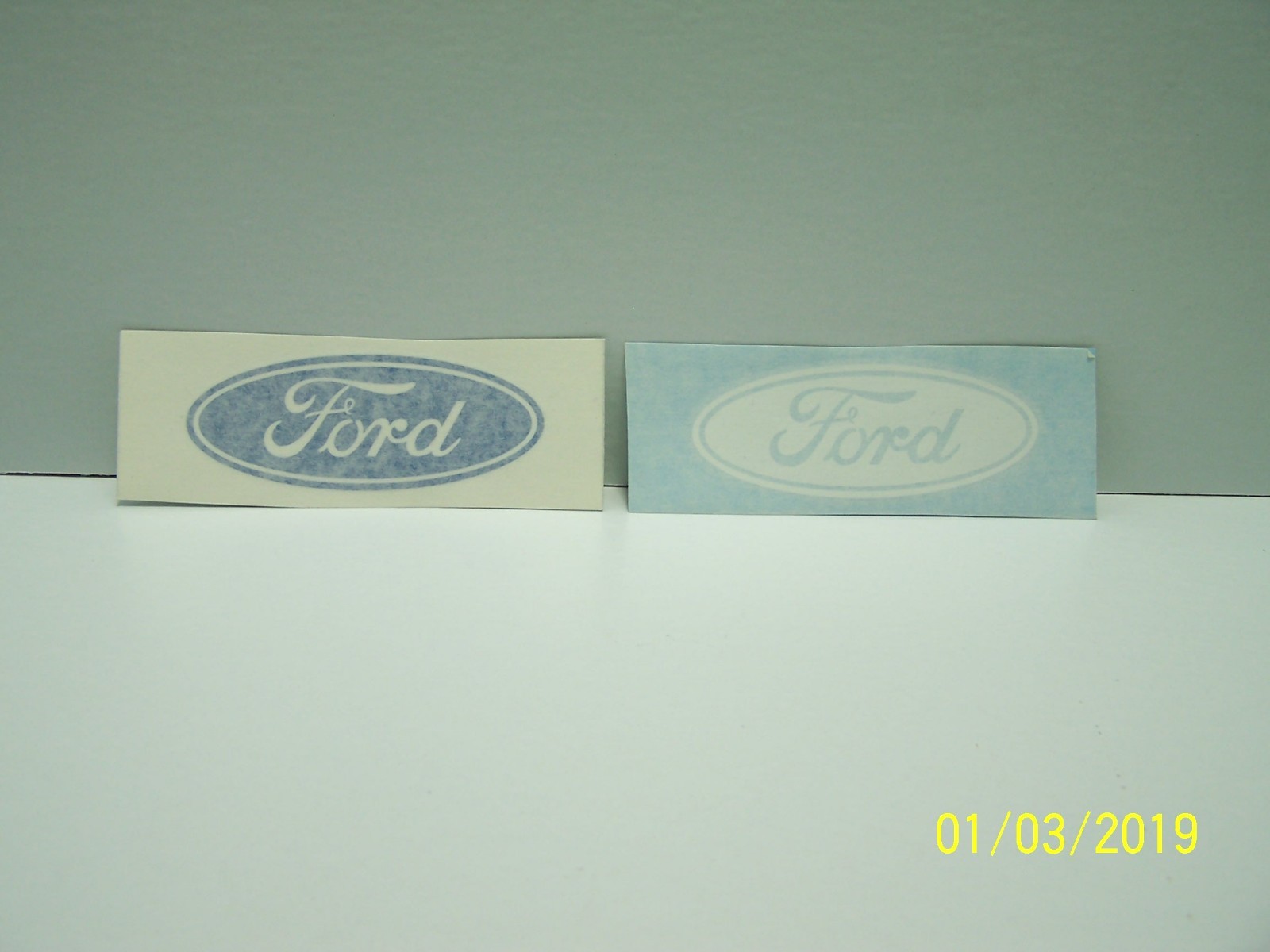 Ford Oval Decals Blue Or White !! | eBay