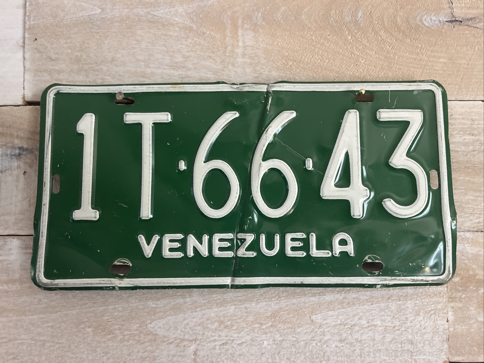 1980s Venezuela License Plate Tag | eBay