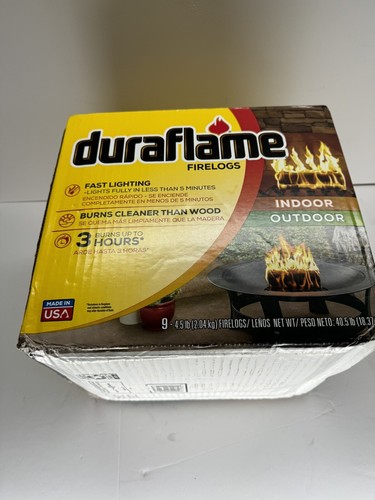 Duraflame Fire Logs 6 Pack - 4.5lb Bright Burning 3 Hour Burn Time Fast ...
