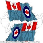 CANADA Canadian AirForce AIRCOM Waving Flag Bumper Decals, Stickers 3 ...