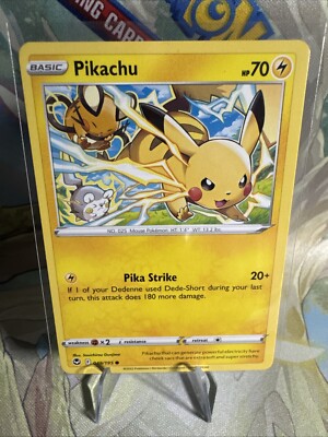 Pikachu 49/195 Pokémon TCG Silver Tempest | eBay
