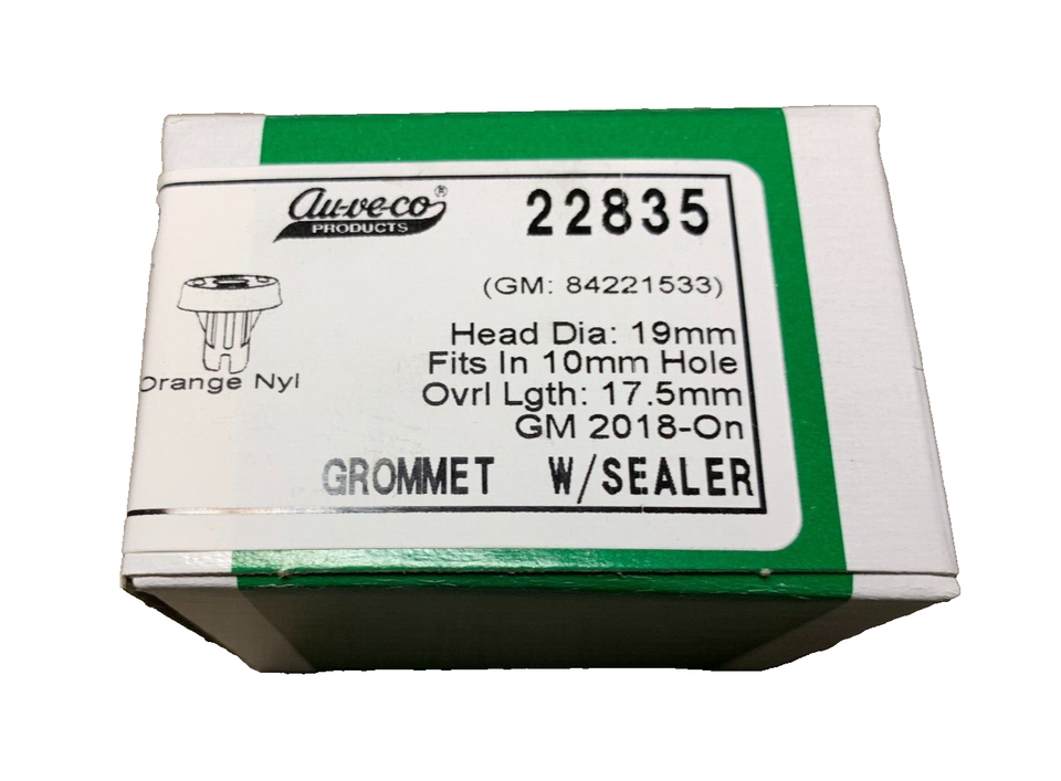 10 Auveco 22835 Grommet W/Sealer GM 84221533 | eBay