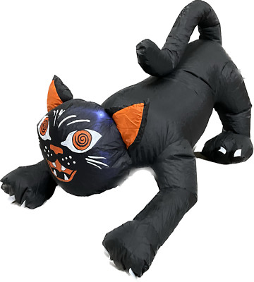 4ft Gemmy Airblown Inflatable Prototype Halloween Black Cat #228711 | eBay