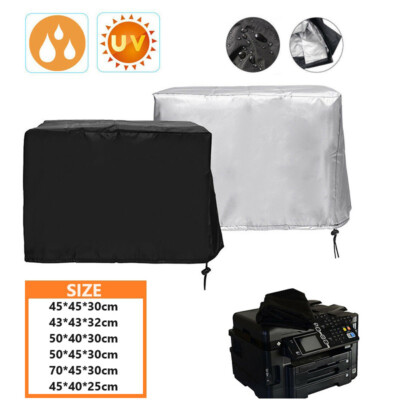 6Size Printer Dust Cover Printer Protective Cover Black/Silver Copier ...