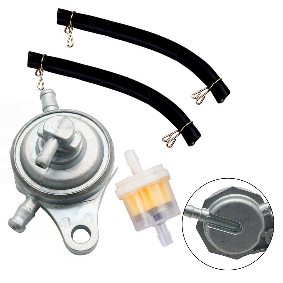 Silver Finish Fuel Pump Kit ATV Fuel Kit Easy Installation For Dirt ...