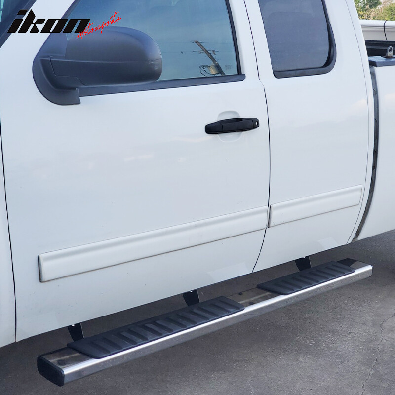 Fits 07-18 Silverado GMC Sierra 1500 Ext Cab Side Step Bar Running Boards SS 6in | eBay
