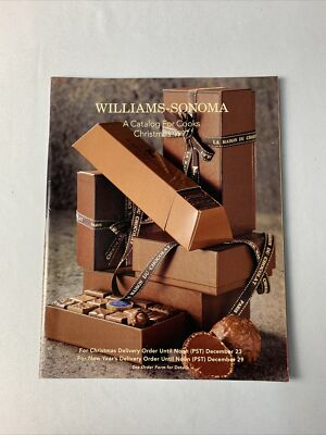 Vintage Williams Sonoma Catalog Christmas 1997 ~ Cooking, Baking ...