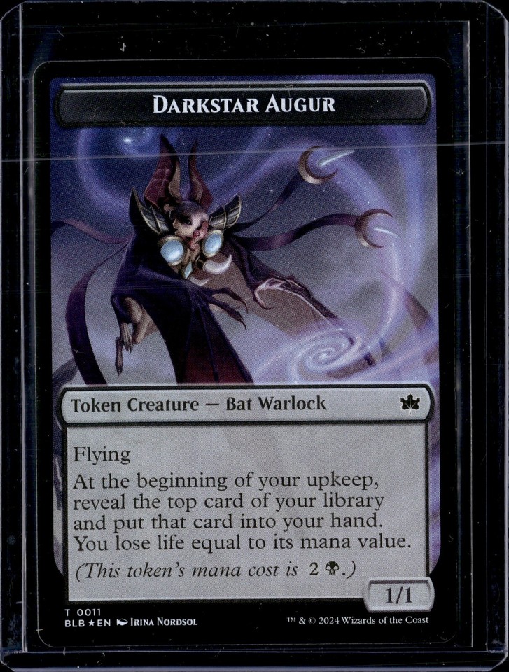 Squirrel/Darkstar Augur Token - 23/11 - Foil - BLB - NM - MTG | eBay