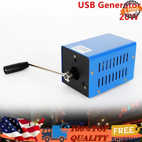 Hand Crank Generator Dynamo Emergency Generator 12/15V USB Charging ...