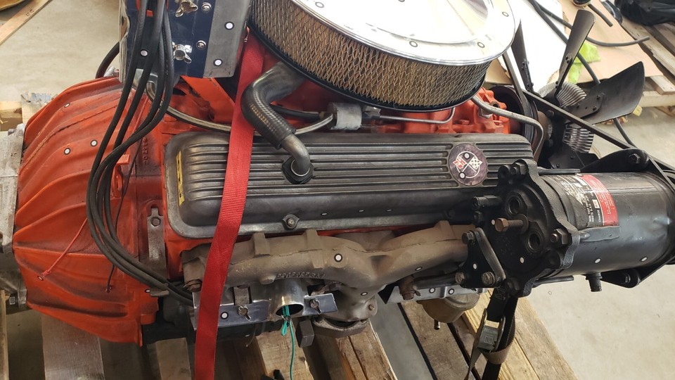 1970 350 350 HP CTJ Corvette Motor Engine Chevy Factory Air Quadrajet ...